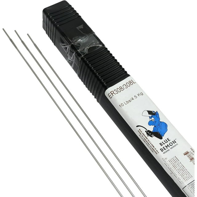 Blue Demon ER308L X .035 X 36in X 10 lb Box stainless steel TIG welding ...
