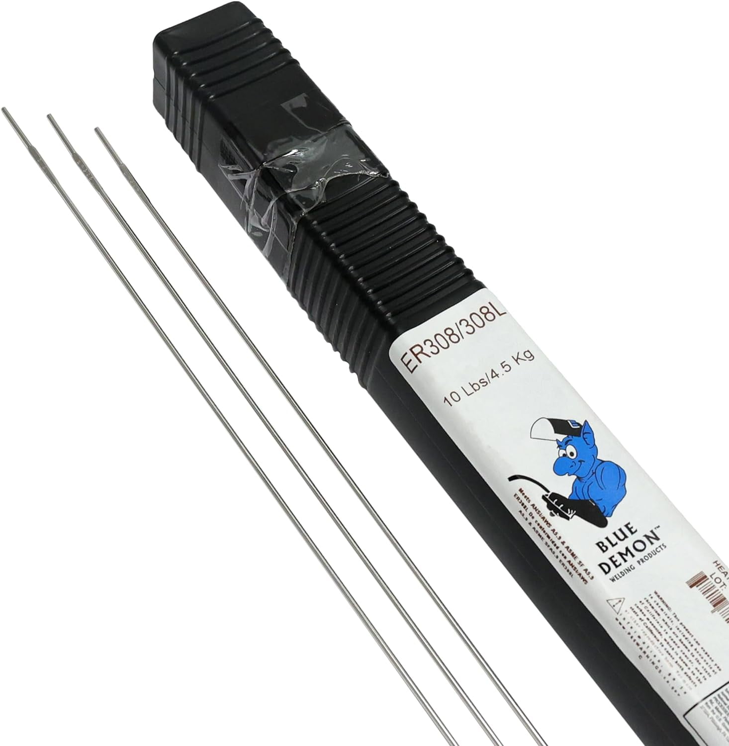 Blue Demon ER308L X 1/8in X 36in X 10 lb Box stainless steel TIG welding wire - Walmart.com