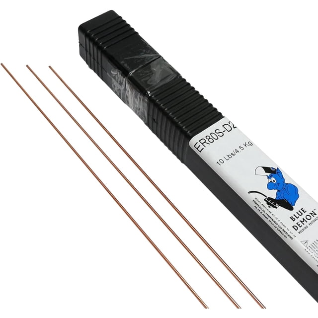 Blue Demon ER80S-D2 X .035 X 36in X 10 lb Box low alloy TIG welding rod ...