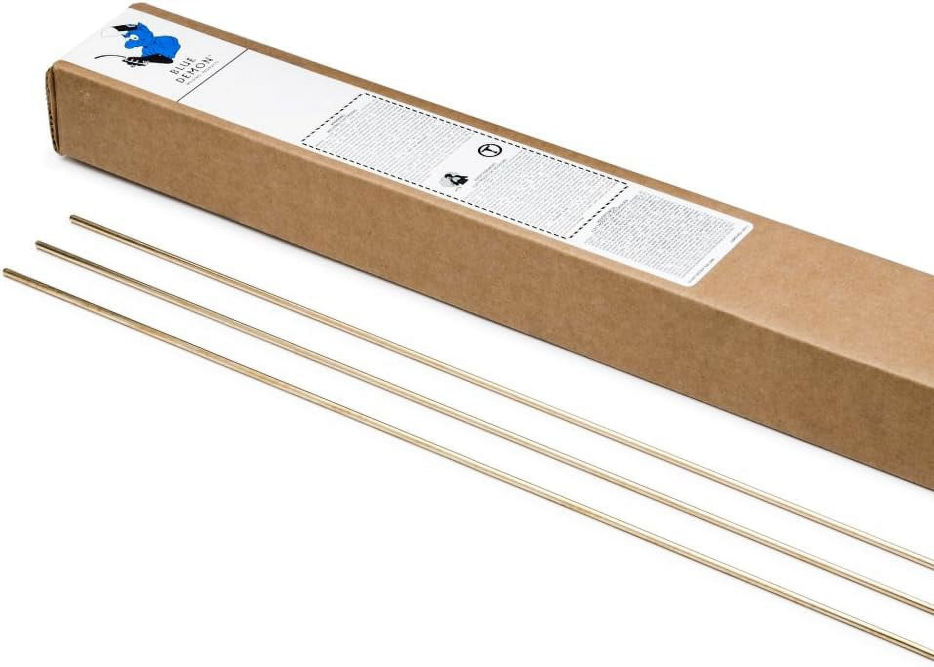 Blue Demon RBCuZn-C X 1/8in X 36in X 1 lb Tube (Low Fuming Bronze Bare ...