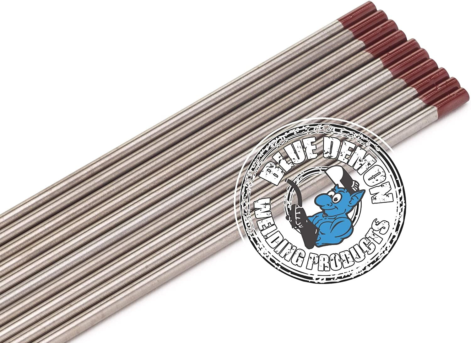 Blue Demon Welding Tungsten Electrodes, 0.3% Zirconiated, BROWN, EWZr-1 ...