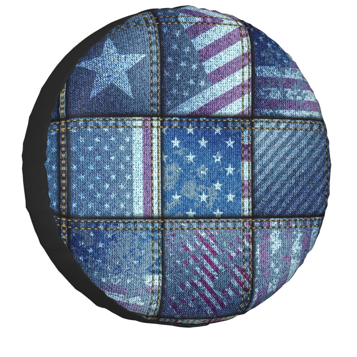 Blue Denim Jeans Pocket Patchwork Spare Tire Cover for Mitsubishi ...