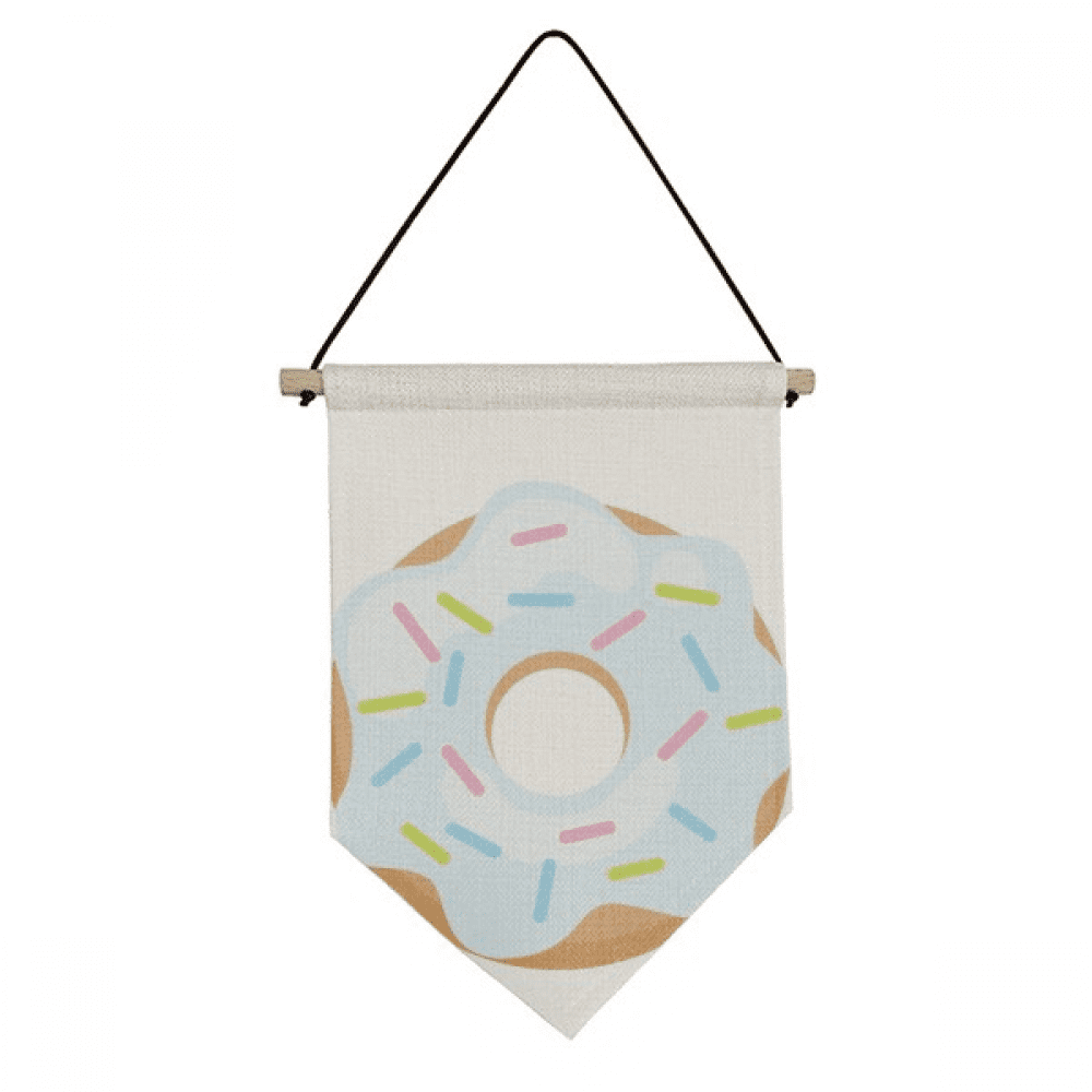 Blue Dessert Sweet Food Canvas Flag Hanging Wall Art Decor Banner ...
