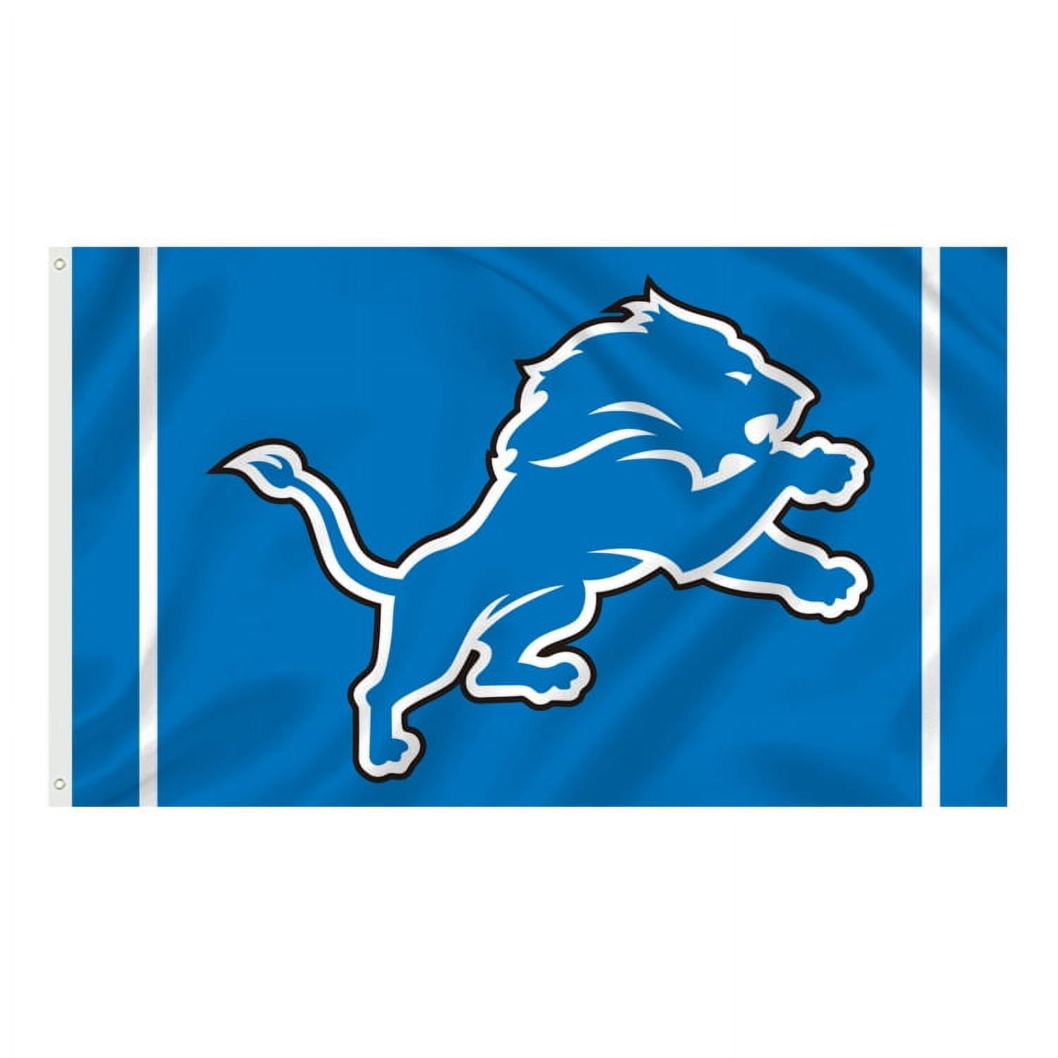 Blue Detroit_Lion Flag, White Blue Stripes, Football Fans Gifts Banner ...