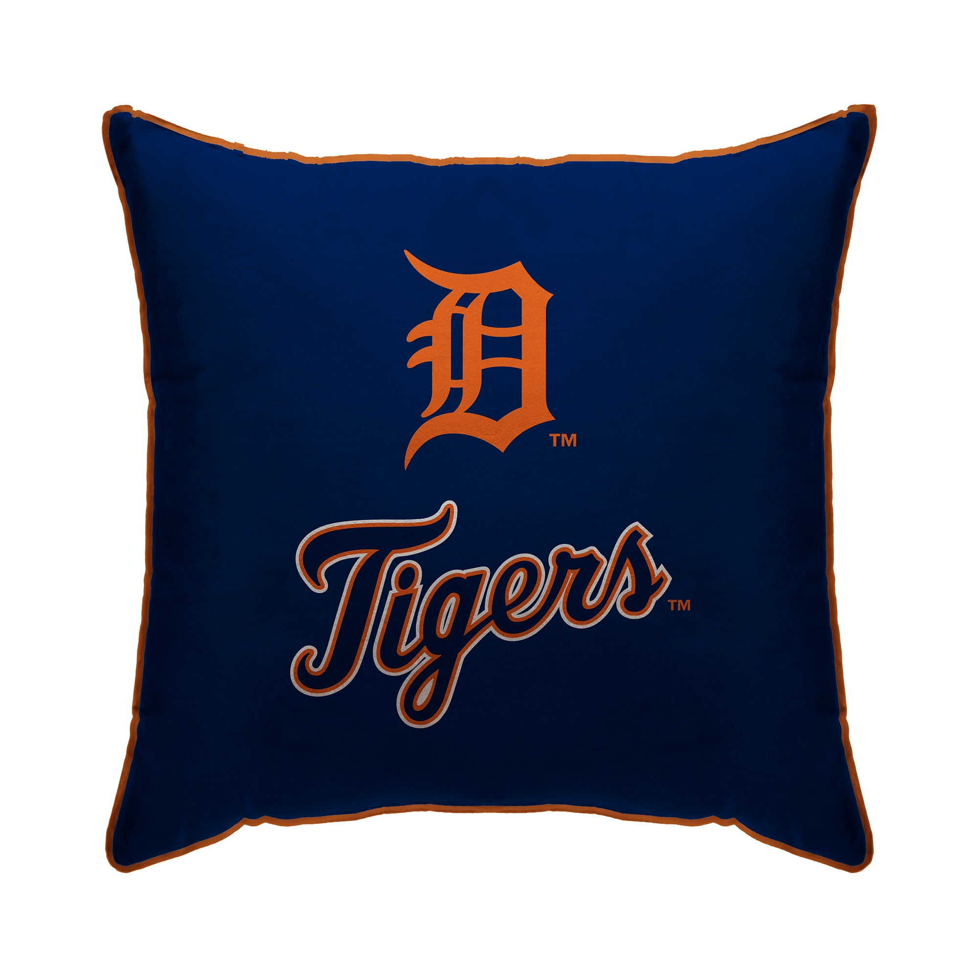Blue Detroit Tigers 18" x 18" Plush Team Logo Decorative Throw Pillow ...