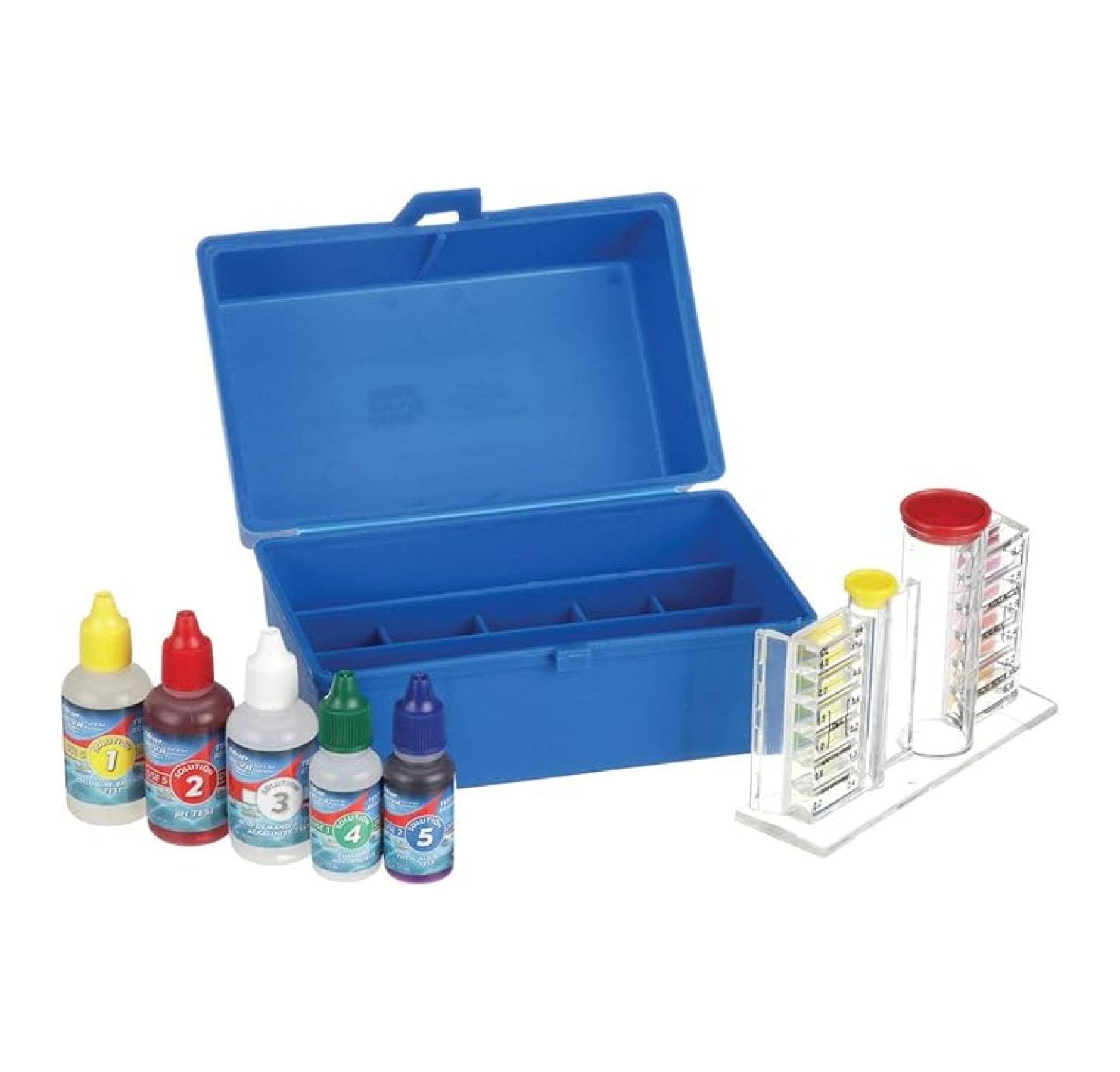 Blue Devil 5-Way OTO Swimming Pool Test Kit- Chlorine/Bromine, pH ...