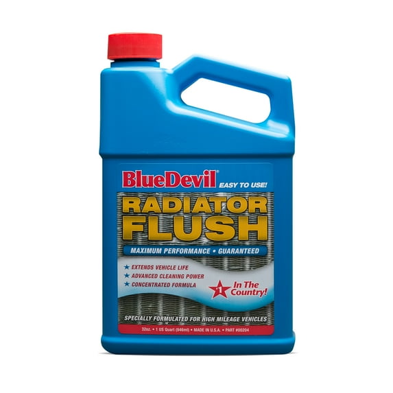 BlueDevil Automotive Radiator Flush Fluid - Engine Coolant Cleaner ...