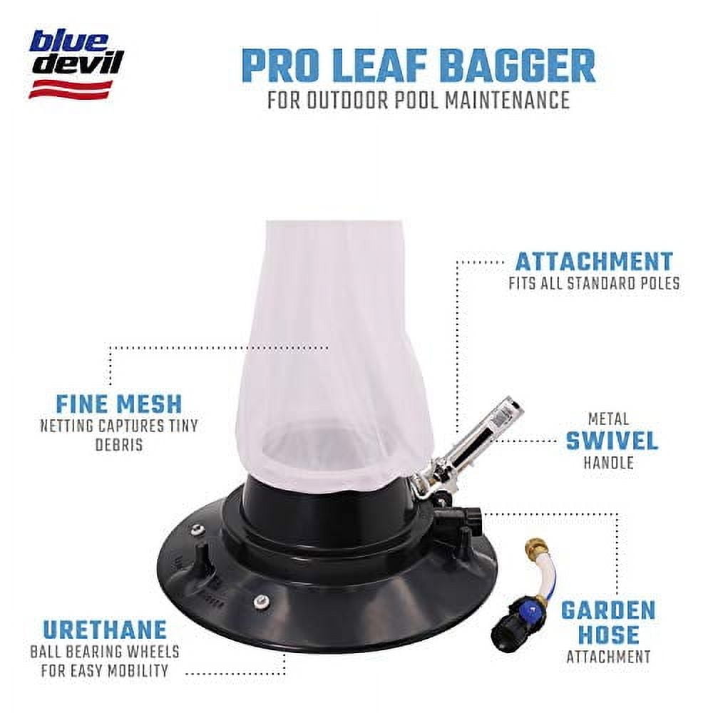 Blue Devil Valterra B5115 Pro Pool Leafbagger with Garden Hose ...