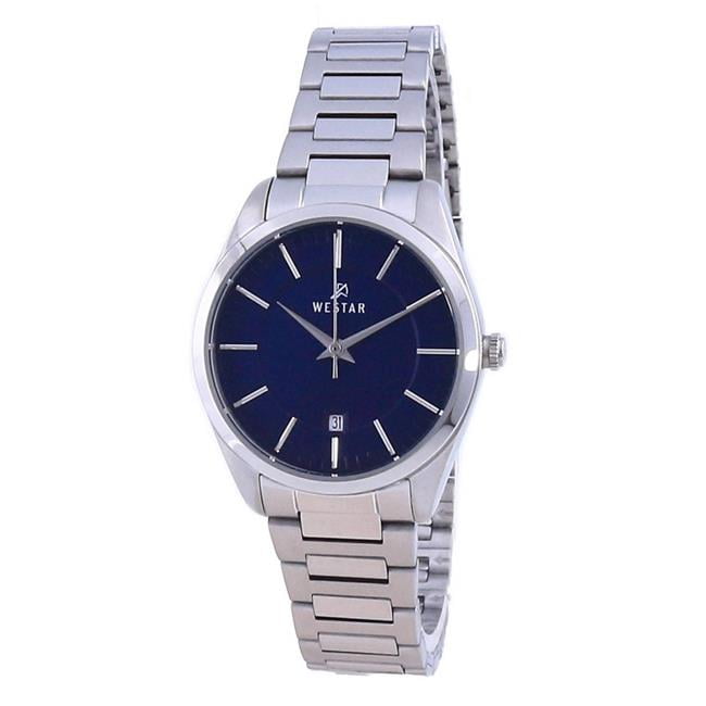 Blue Dial Stainless Steel Quartz Women Watch, Blue - Walmart.com