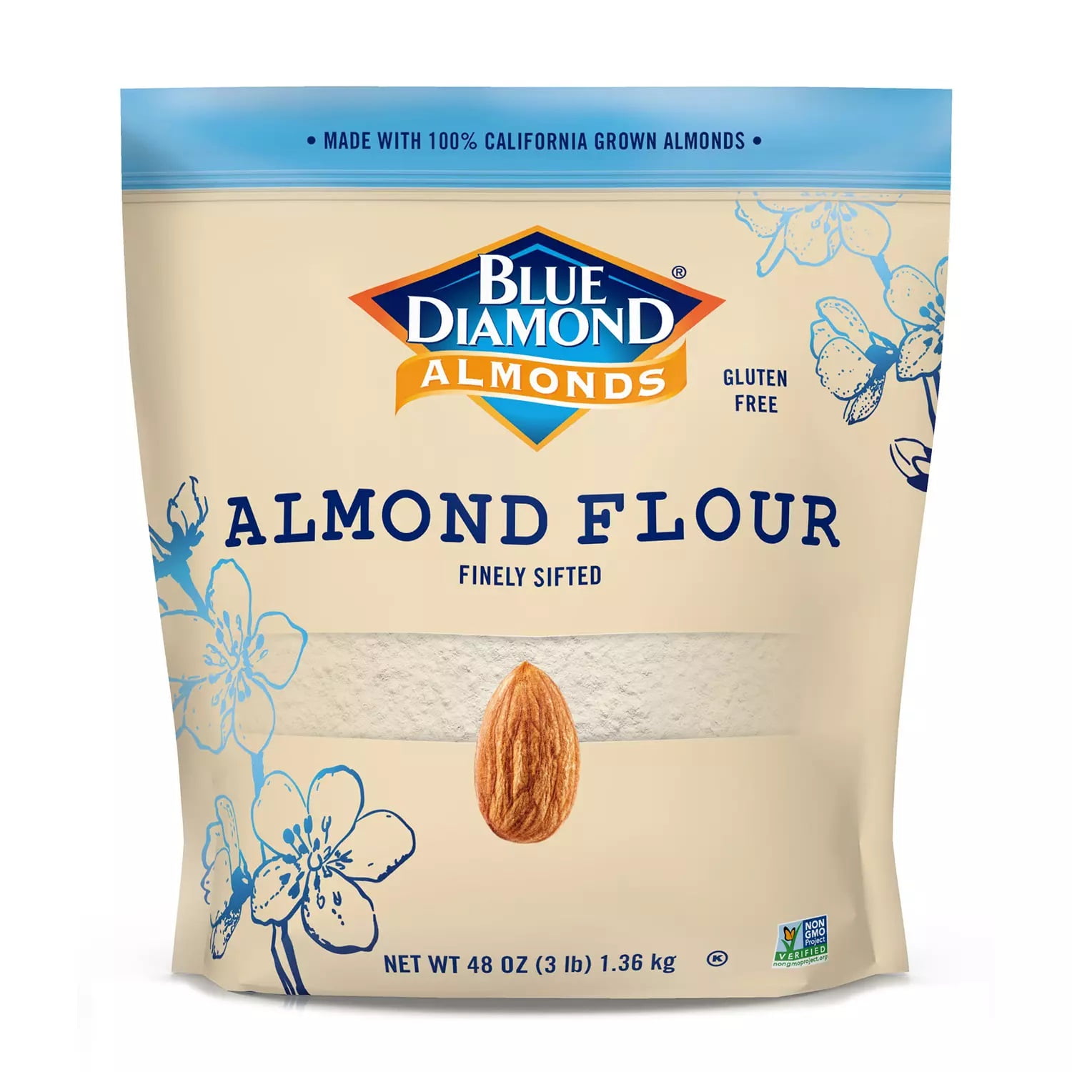 Blue Diamond Almond Flour, 48 oz, Finely Sifted, Perfect for Baking and ...