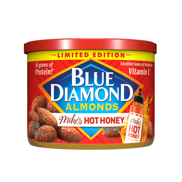 Blue Diamond Almond, Mikes Hot Honey Almonds Flavored Snack Nuts, 6 Oz ...