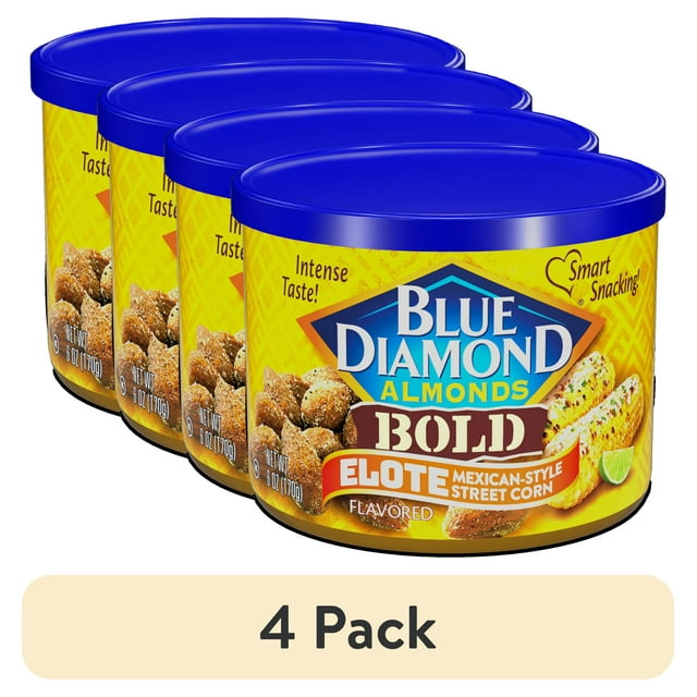 (4 pack) Blue Diamond Almonds, BOLD Elote Mexican Street Corn Flavored ...