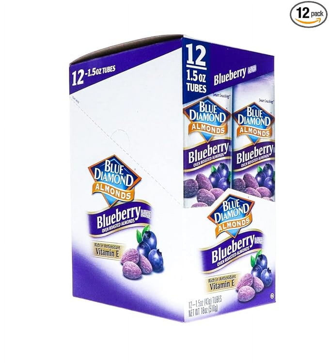 Blue Diamond Almonds Blueberry 1.5oz 12 count - Walmart.com