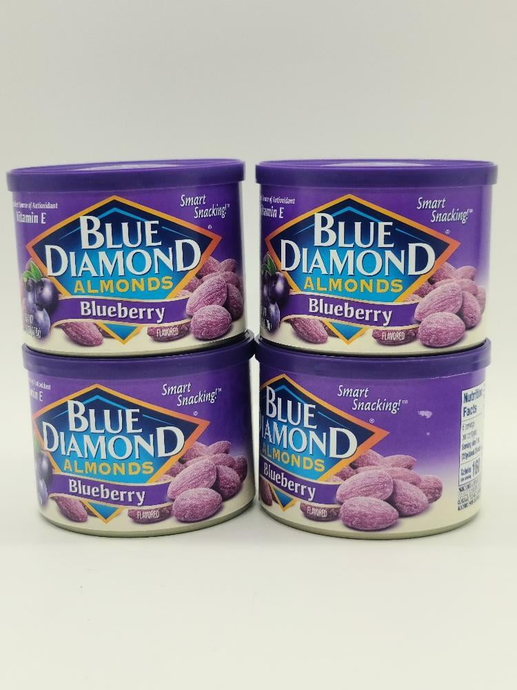 (4 pack) Blue Diamond Almonds, Blueberry Flavored Snack Nuts Perfect ...