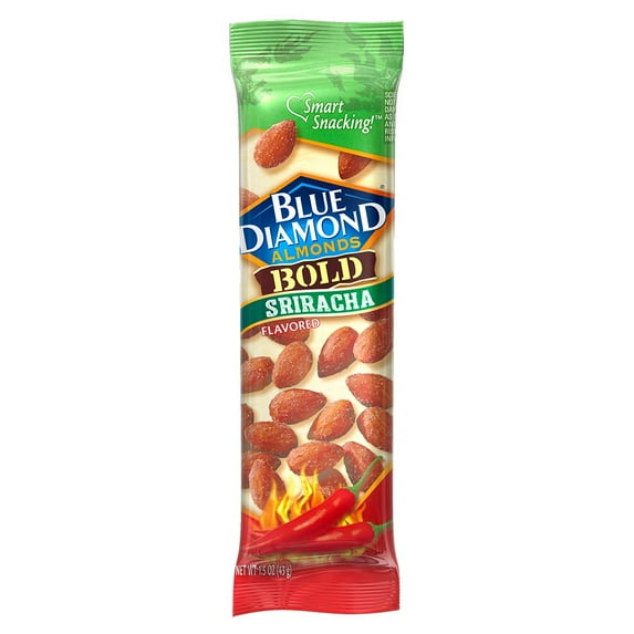 Blue Diamond Almonds, Bold GGA1 Sriracha Flavored Snack Nuts, Single ...