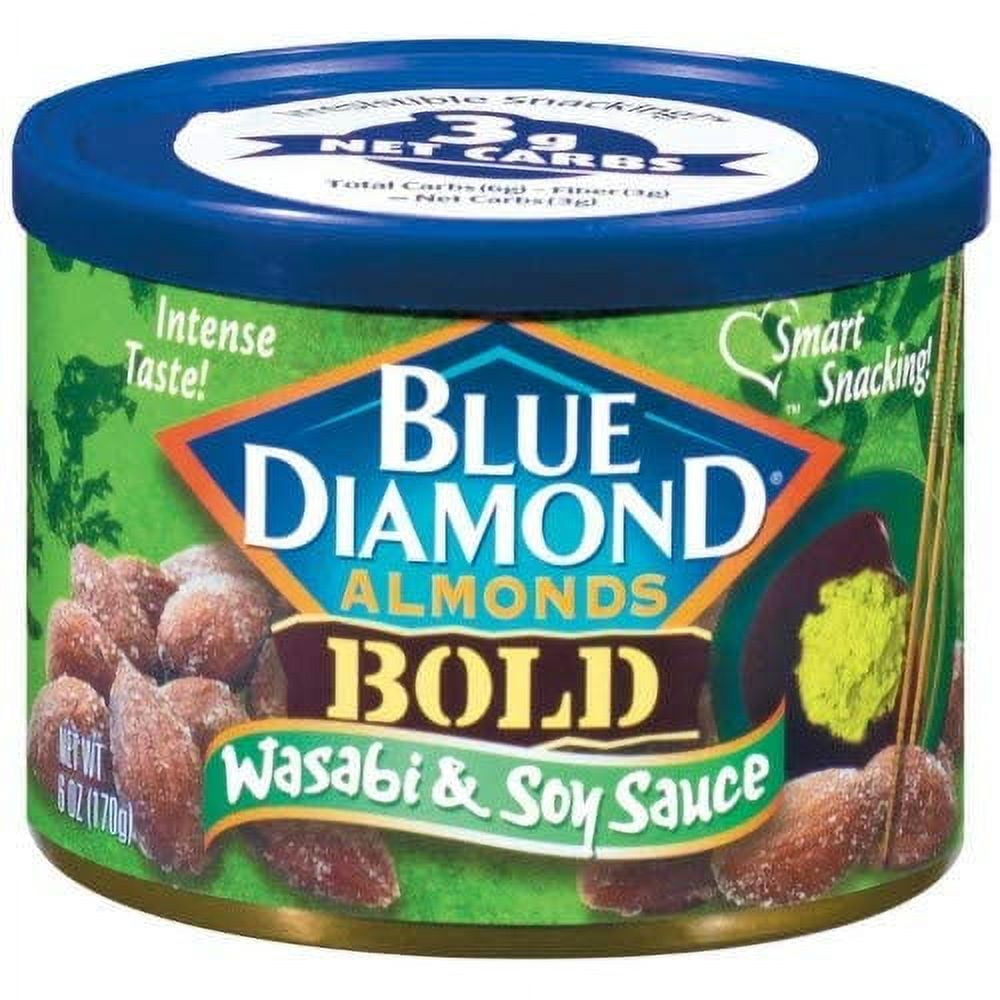 Blue Diamond, Almonds, Bold MSF2 Wasabi & Soy, 6oz Can (Pack of 2)2 ...