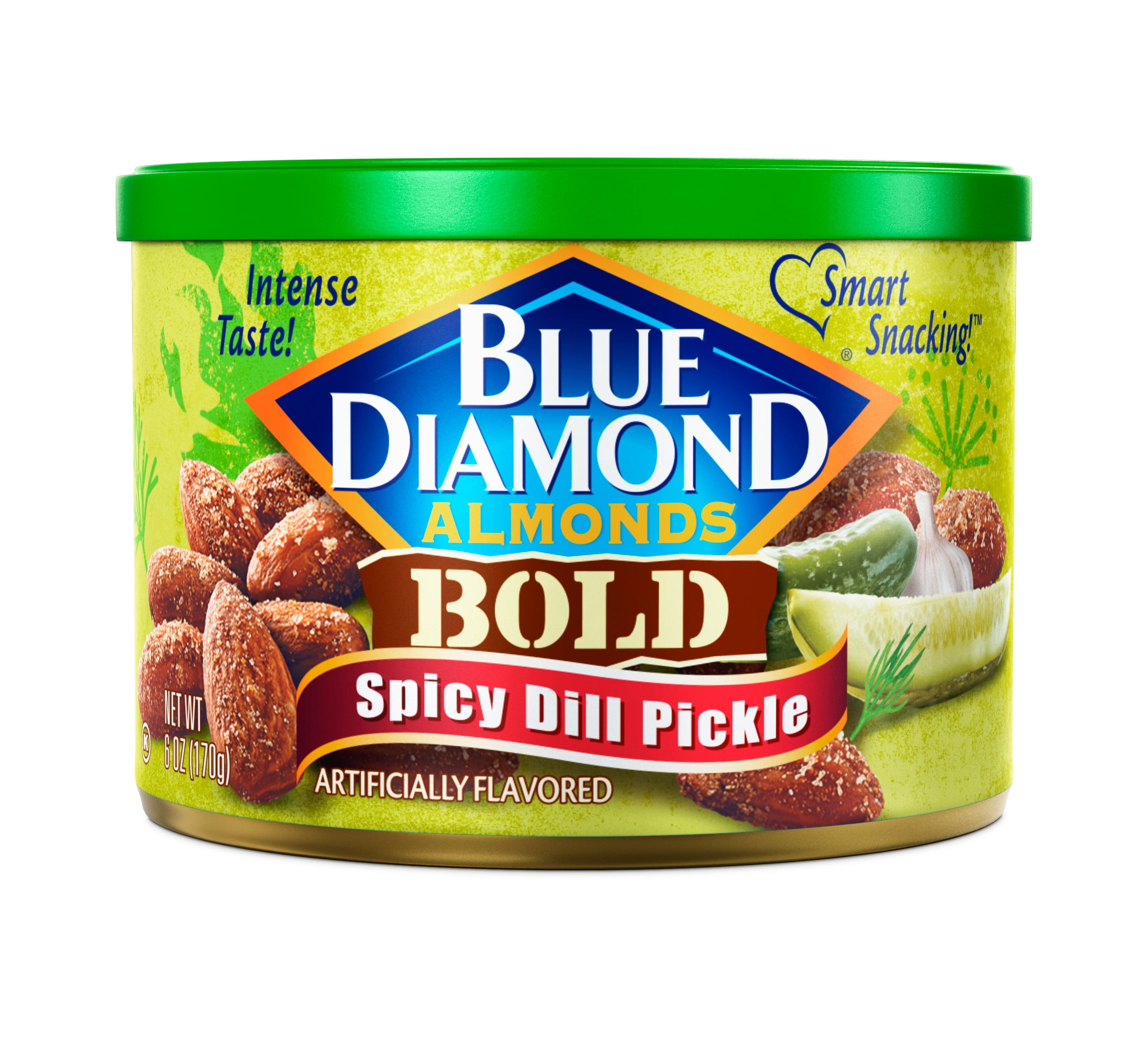 Blue Diamond Almonds, Bold Spicy Dill Pickle & Vinegar Flavor, 6 oz ...