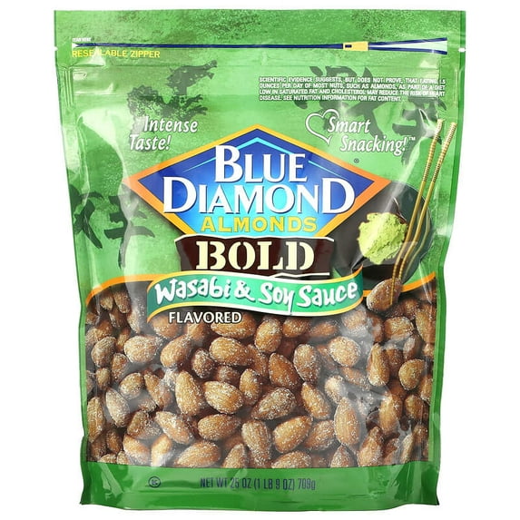 Blue Diamond, Almonds, Bold, Wasabi & Soy Sauce, 25 oz (709 g) Pack of ...