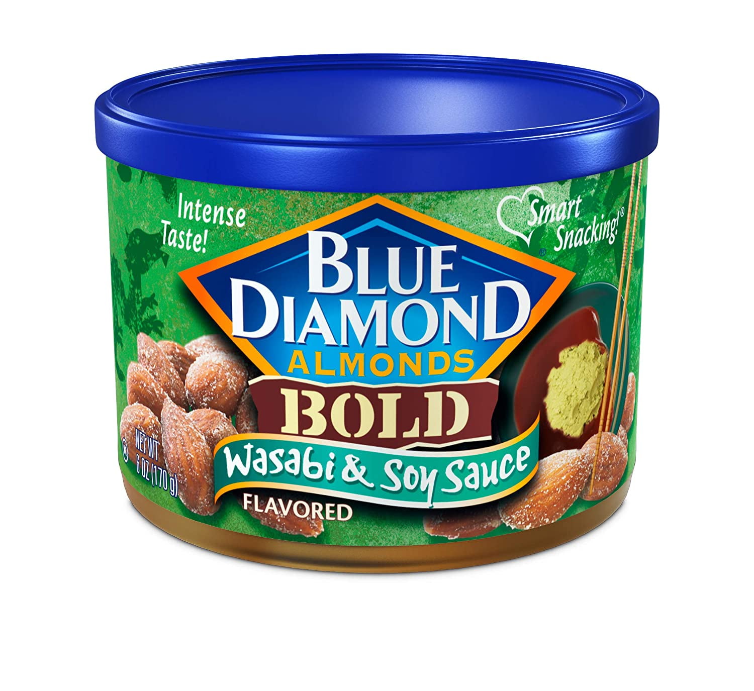 Blue Diamond Almonds Bold Wasabi & Soy Sauce 6 oz Pack of 3 - Walmart.com