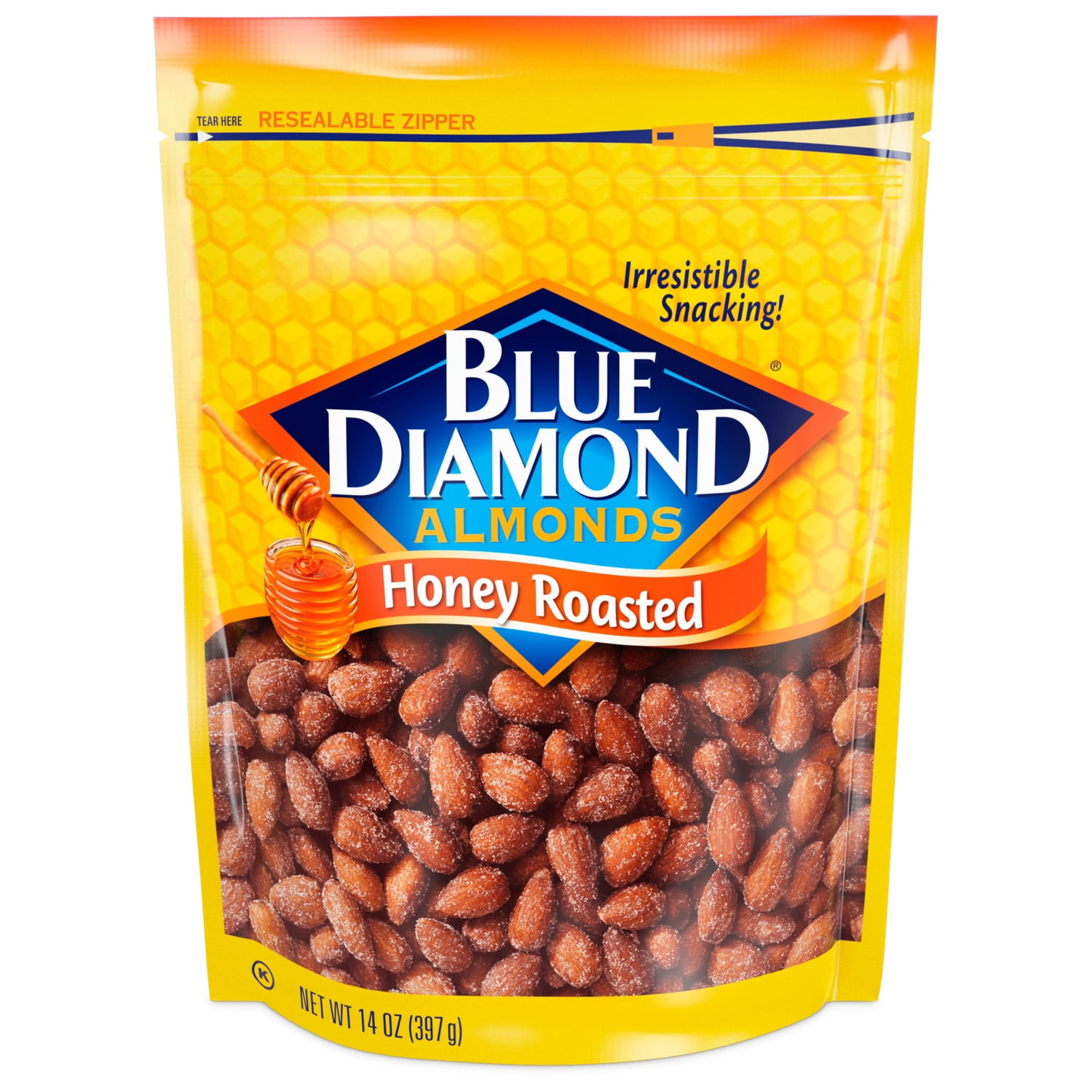Blue Diamond Almonds, Honey Roasted Snack Nuts, Perfect for Snacking ...