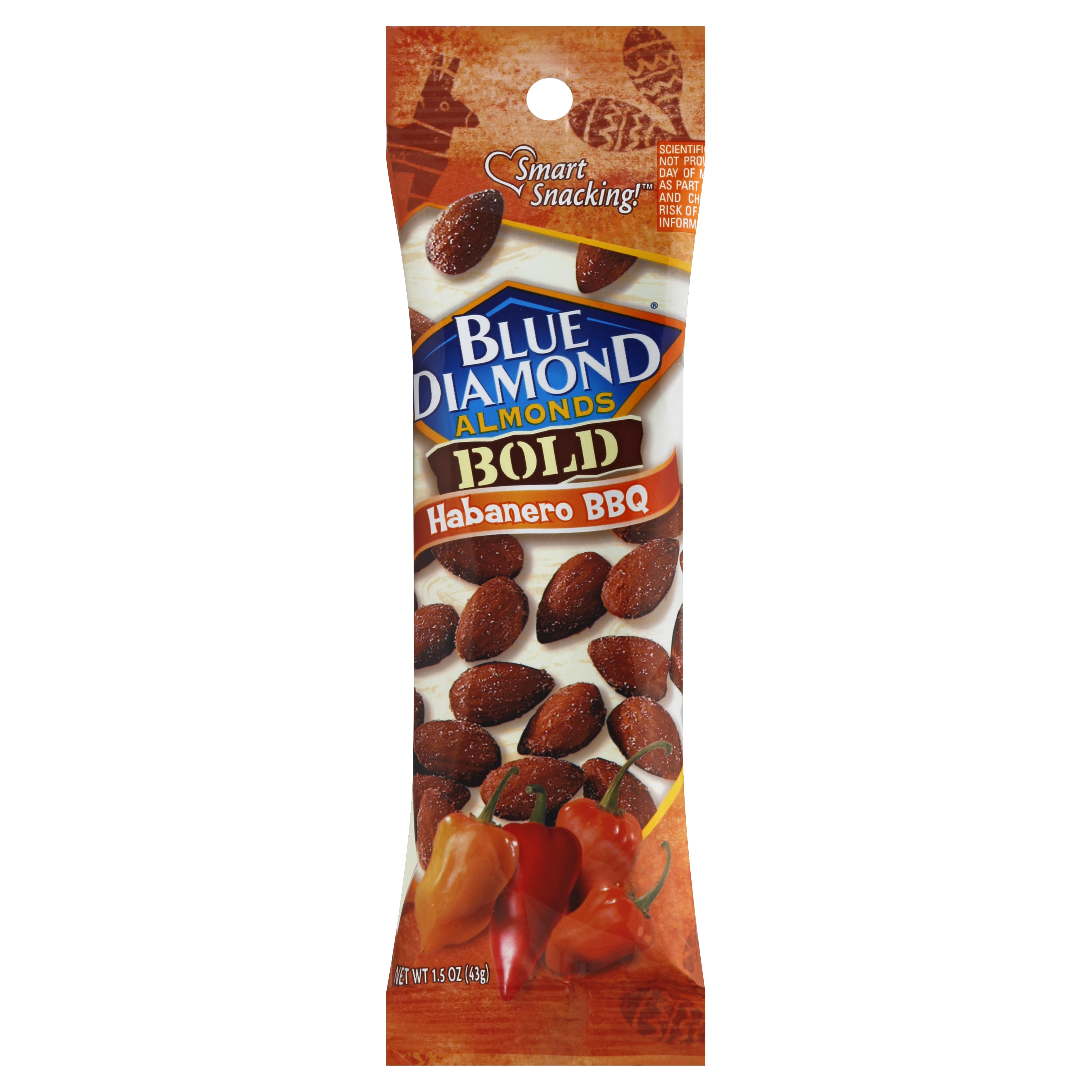 Blue Diamond Almonds Habanero Barbecue 1.5 oz (Pack Of 24) - Walmart.com