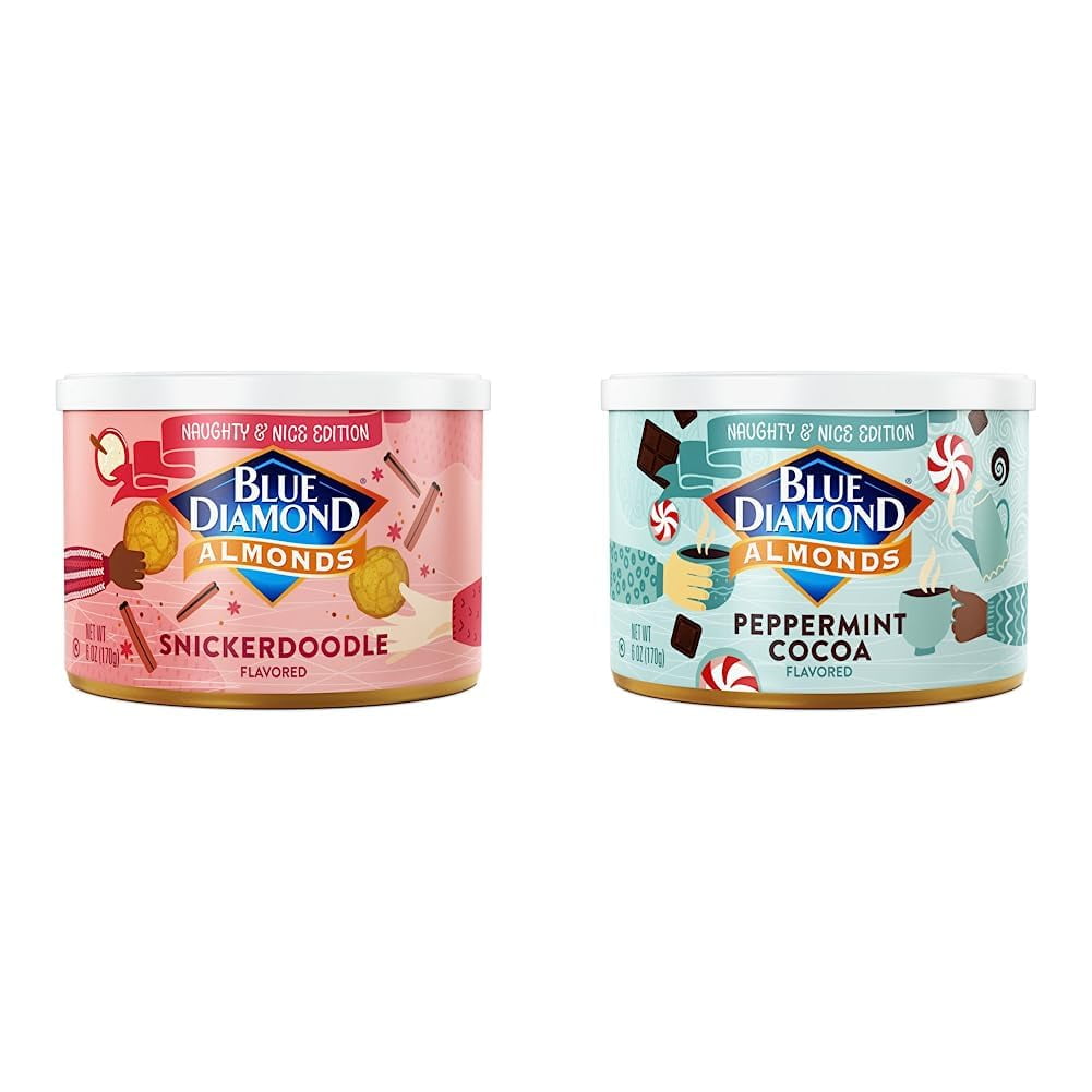 Blue Diamond Almonds, Holiday Cans Snickerdoodle And Peppermint Cocoa ...
