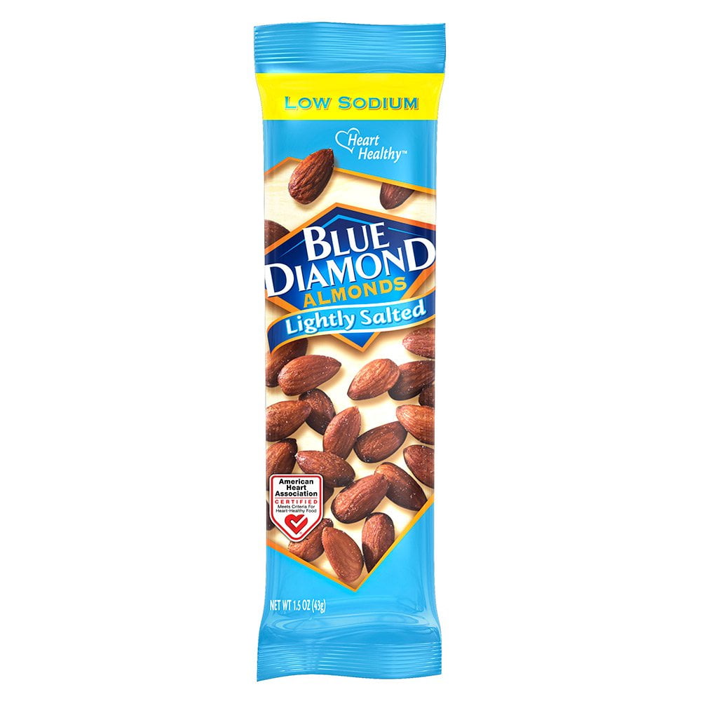 Blue Diamond Almonds, Low IEF31 Sodium, Lightly Salted Flavored Snack ...