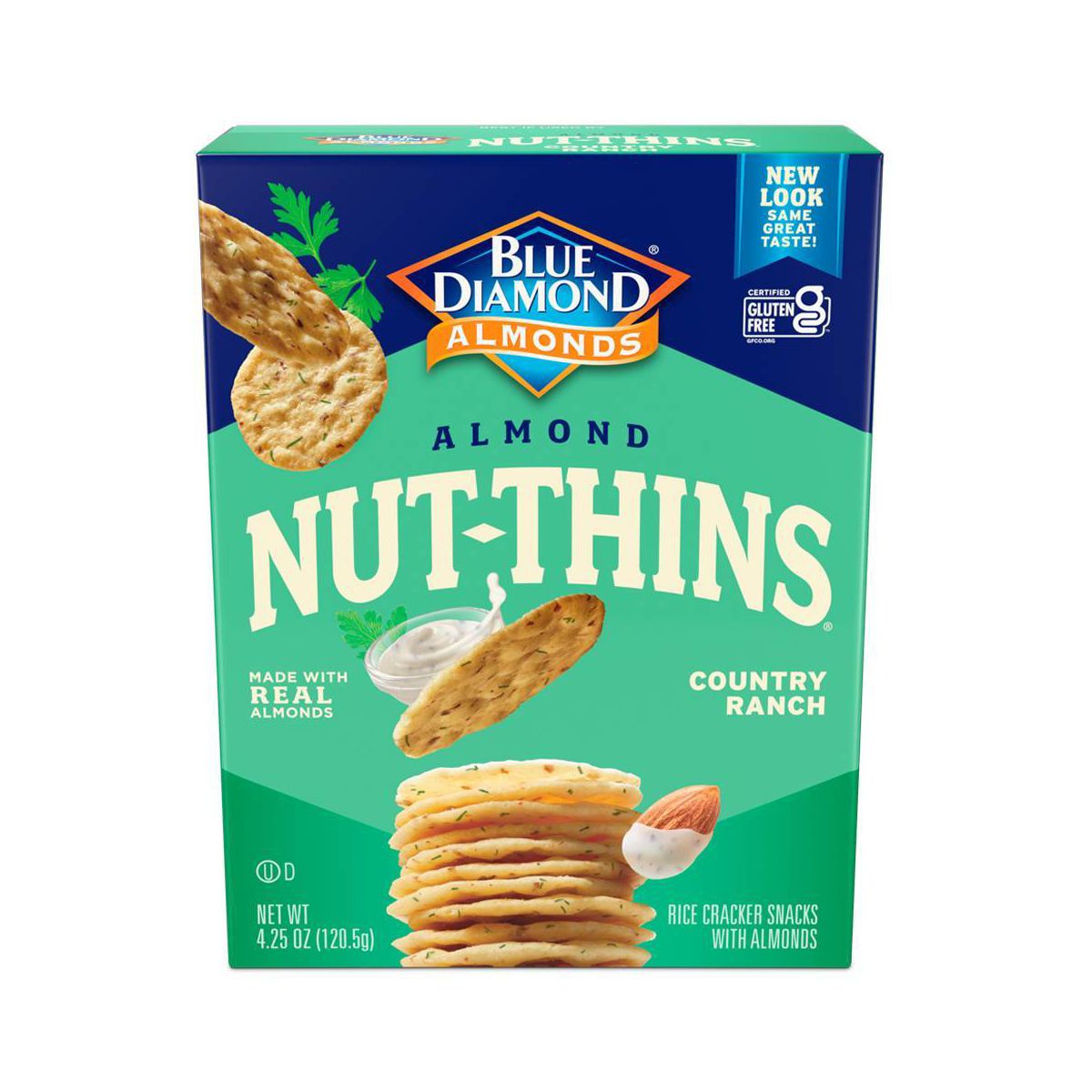 Blue Diamond Almonds Nut Thins Cookie Country Ranch - 4.25oz - Pack of ...