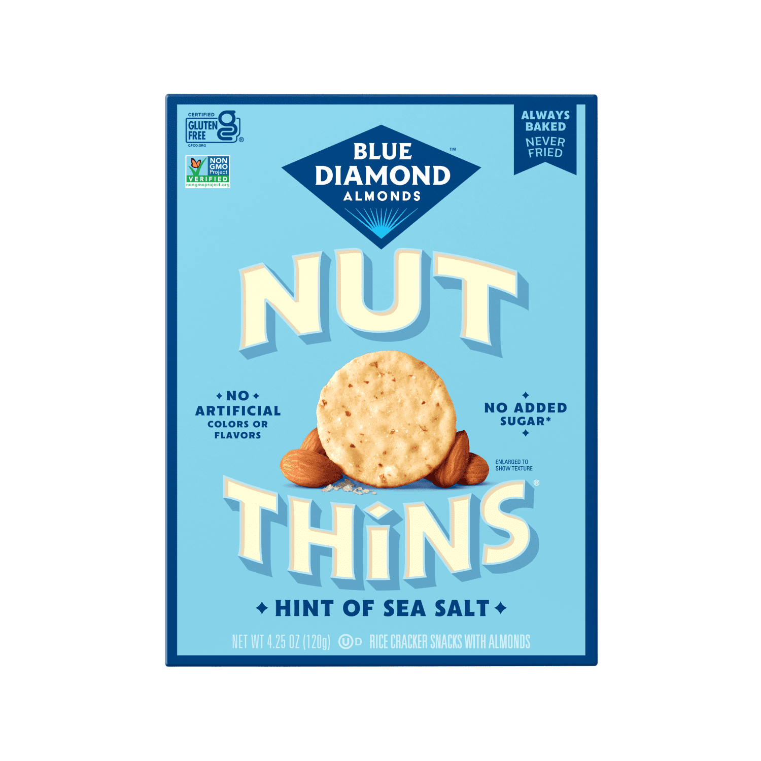 Blue Diamond Almonds, Nut-Thins, Hint of Sea Salt, 4.25oz - Walmart.com