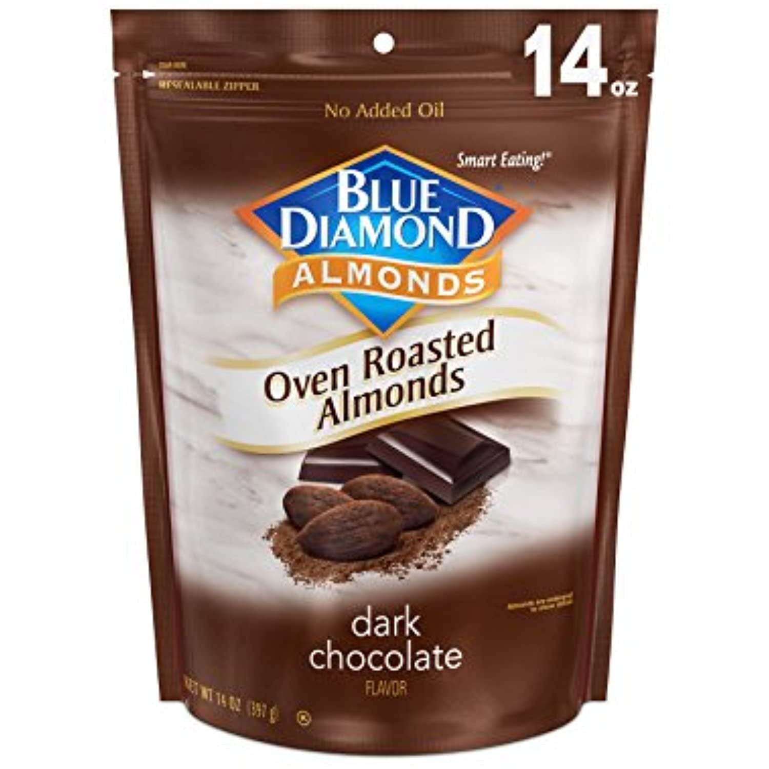 Blue Diamond Almonds, Oven Roasted Cocoa Dusted Almonds, 14 Ounce ...