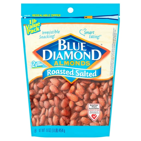 Blue Diamond Almonds Roasted Salted - Walmart.com