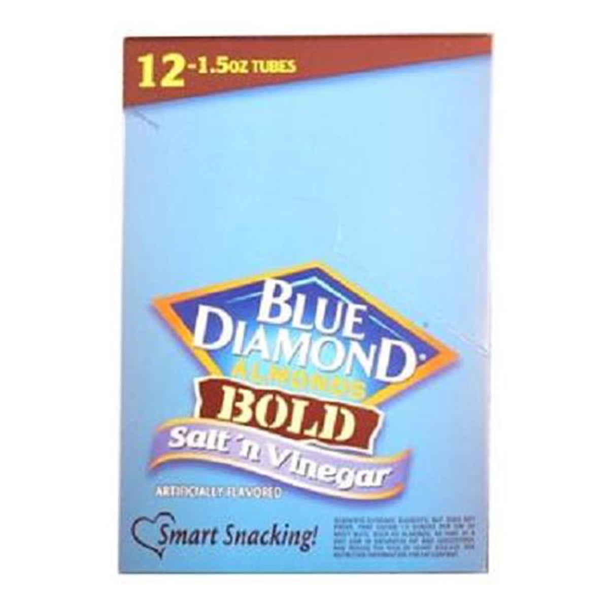 Blue Diamond , Almonds Salt N Vinegar Tube, Count 12 (1.5 oz) - Nut ...
