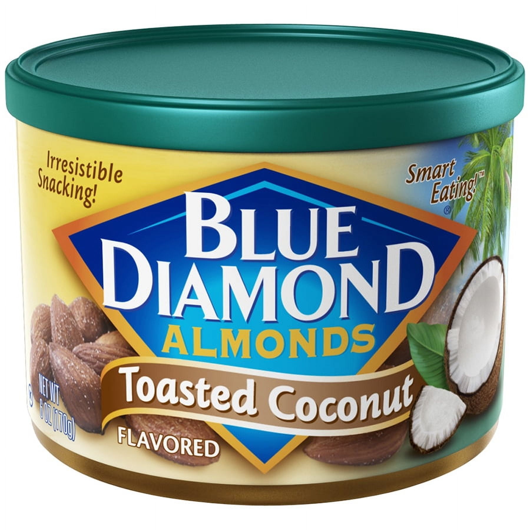 Blue Diamond Almonds, Toasted Coconut Flavor, Sweet and Crunchy, 6 oz ...