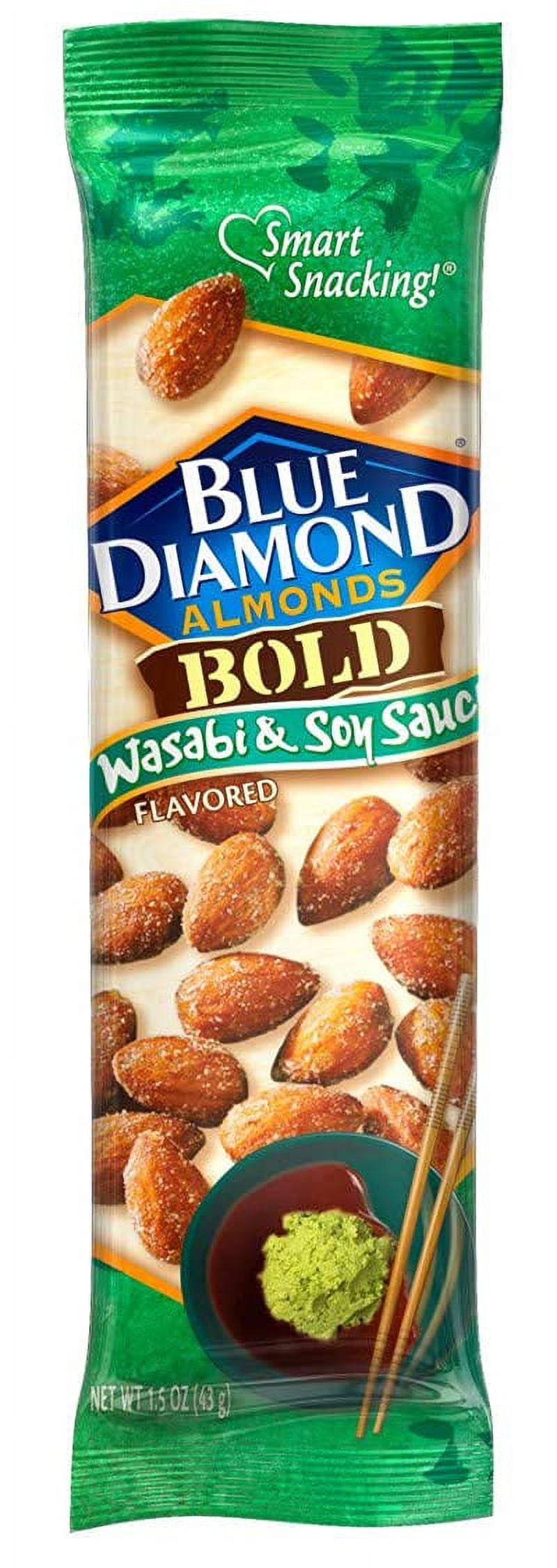 Blue Diamond Almonds, Wasabi GGA1 and Soy, 1.5 Ounce (Pack of 12 ...