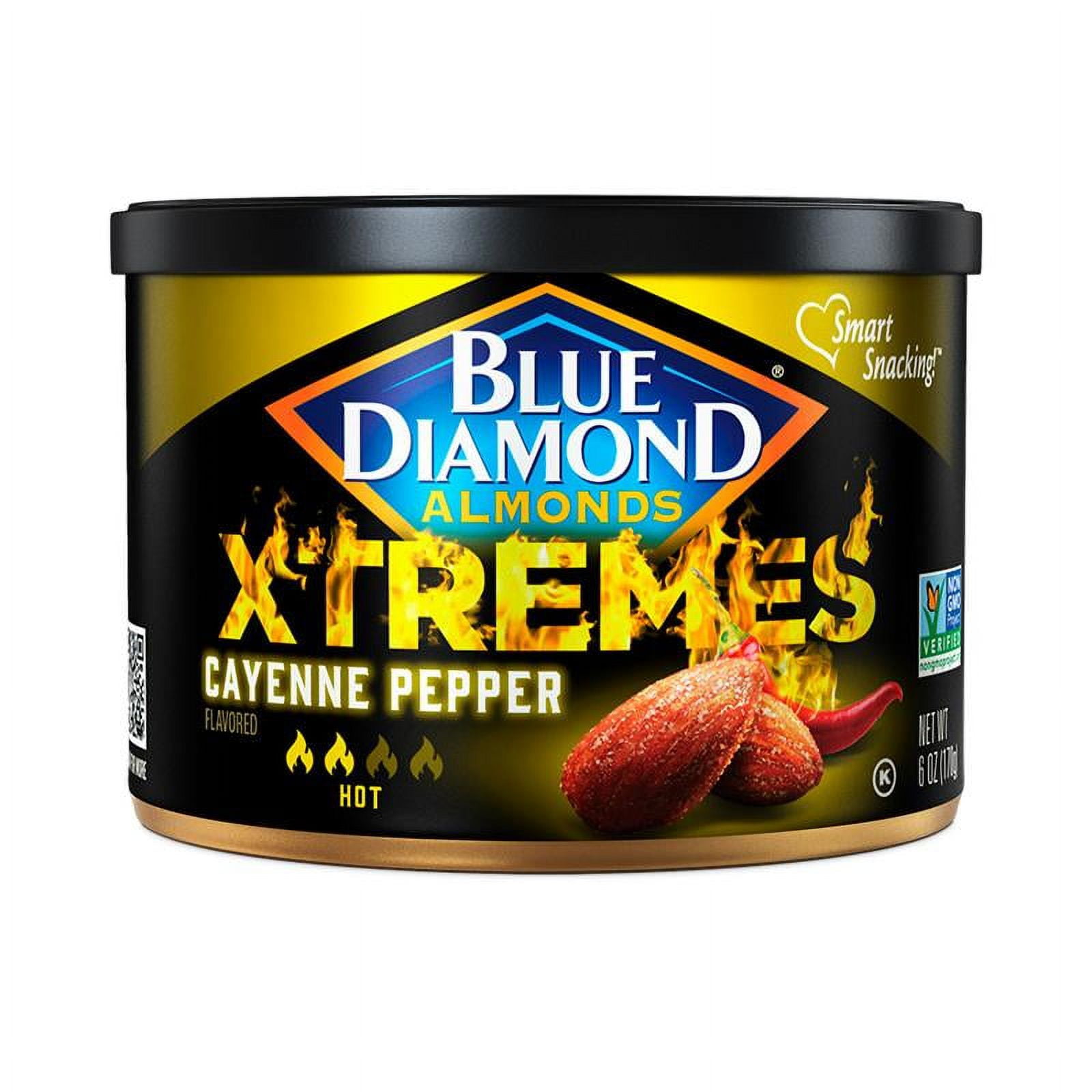 Blue Diamond Almonds, Xtremes Cayenne Pepper 6oz Can - Walmart.com