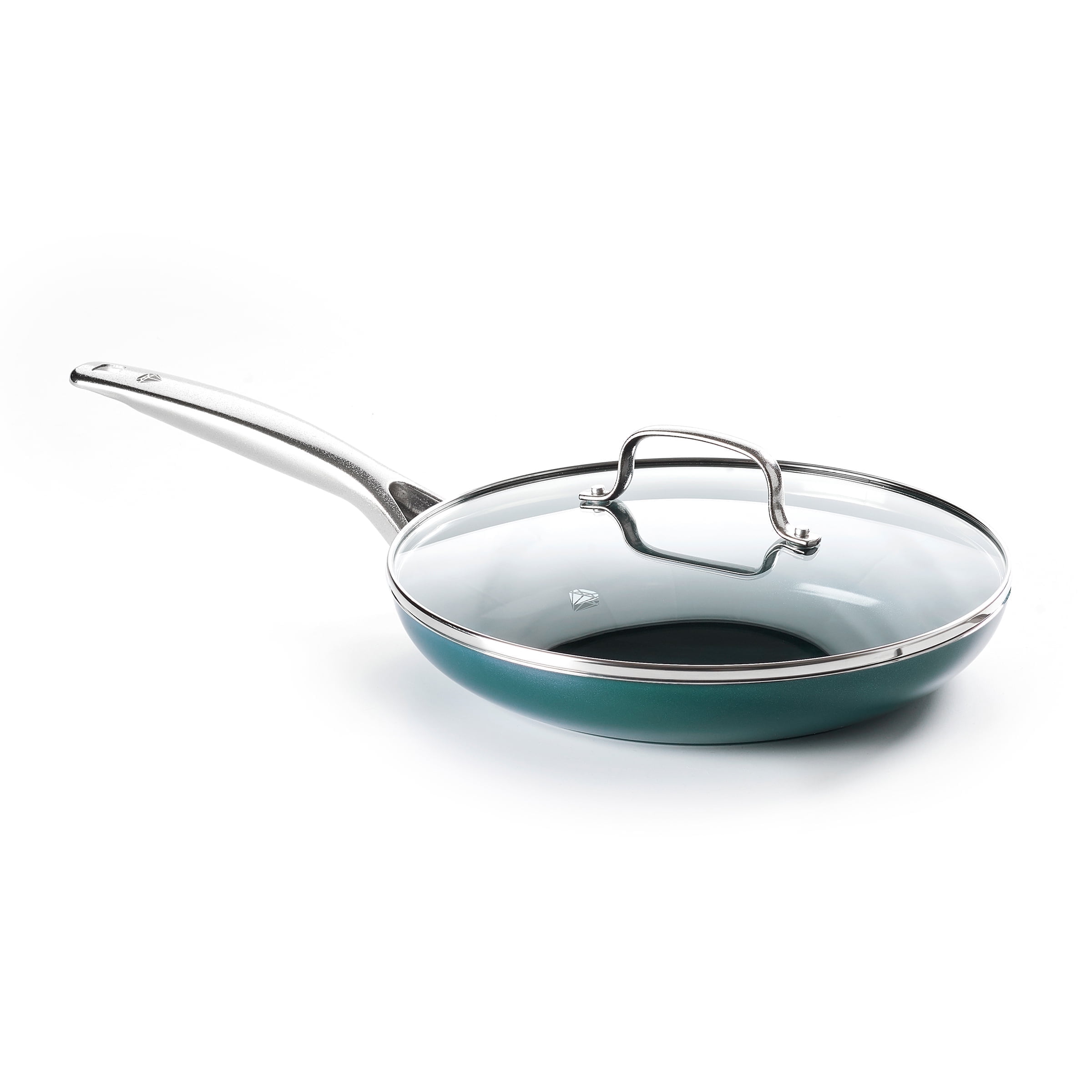 Blue Diamond 10 inch Nonstick Ceramic Covered Frying Pan, Green ...