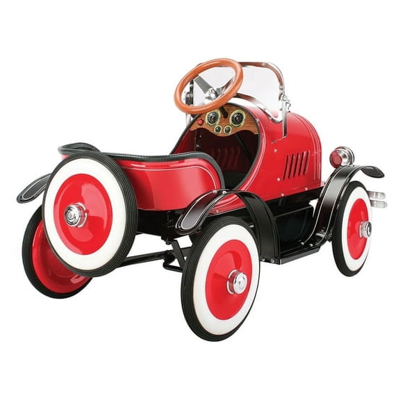 Kids' Vintage Model A Roadster Pedal Car Toy, Red with Chrome ...