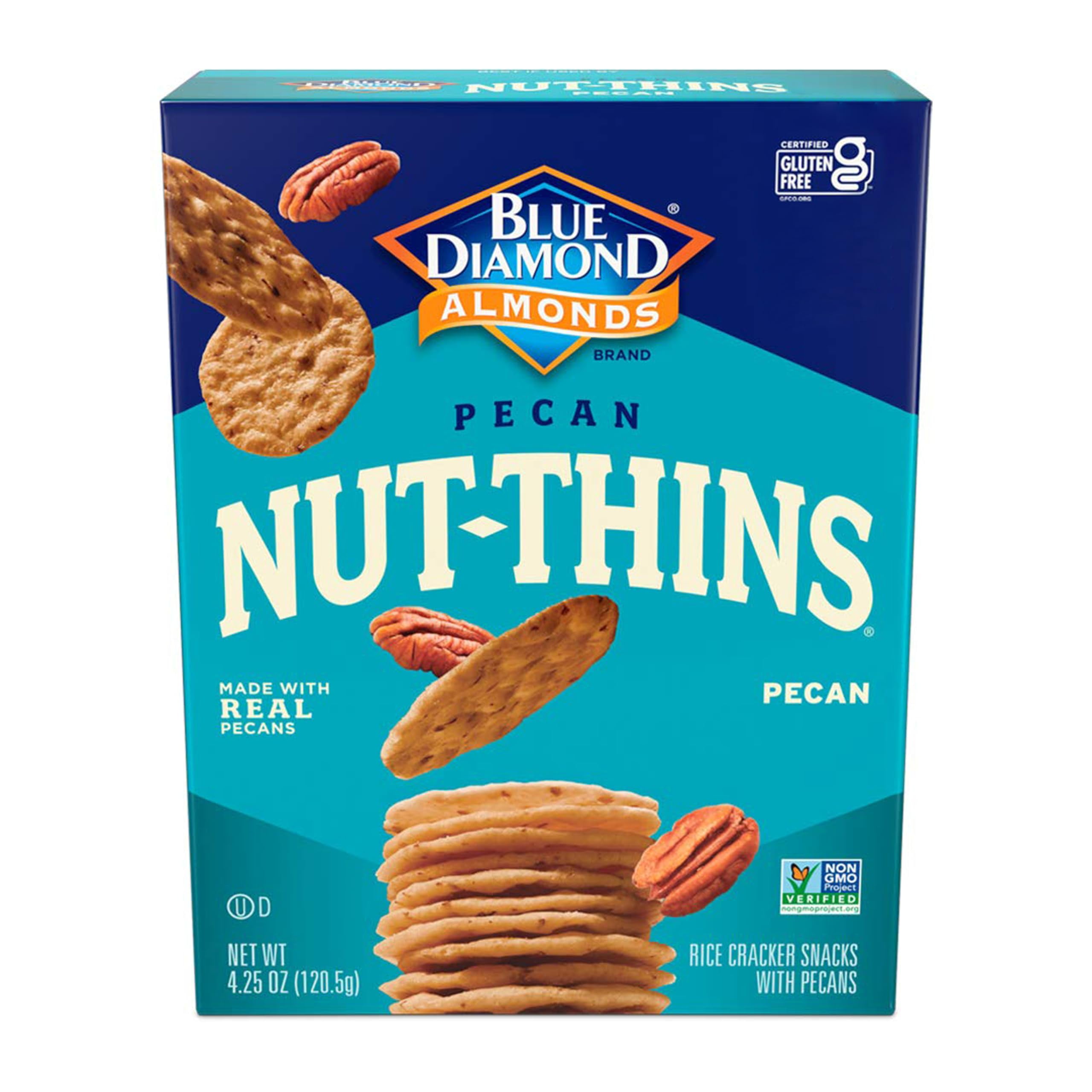 Blue Diamond, Cracker Nut SBF3 Thins Pecan, 4.25 Ounce - Walmart.com