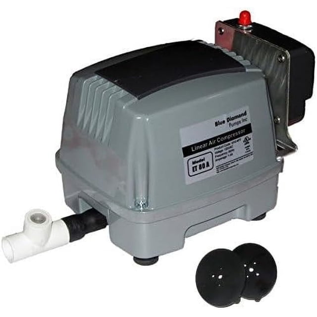 Blue Diamond ETA 80 Septic Air Pump w/Free Lo Pressure Alarm & Back ...