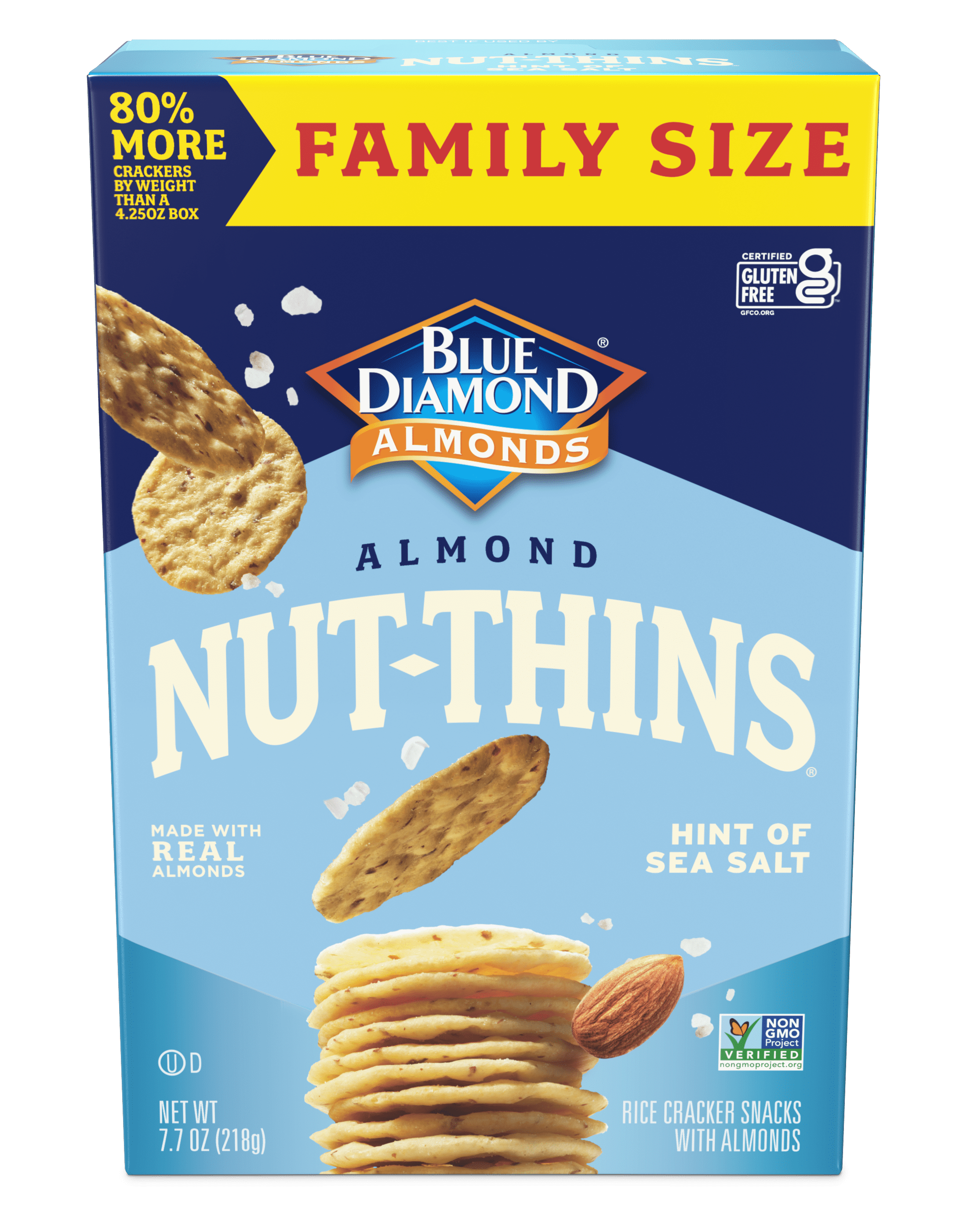 Blue Diamond Gluten Free Almond Nut Thins Cracker Crisps Family Size ...