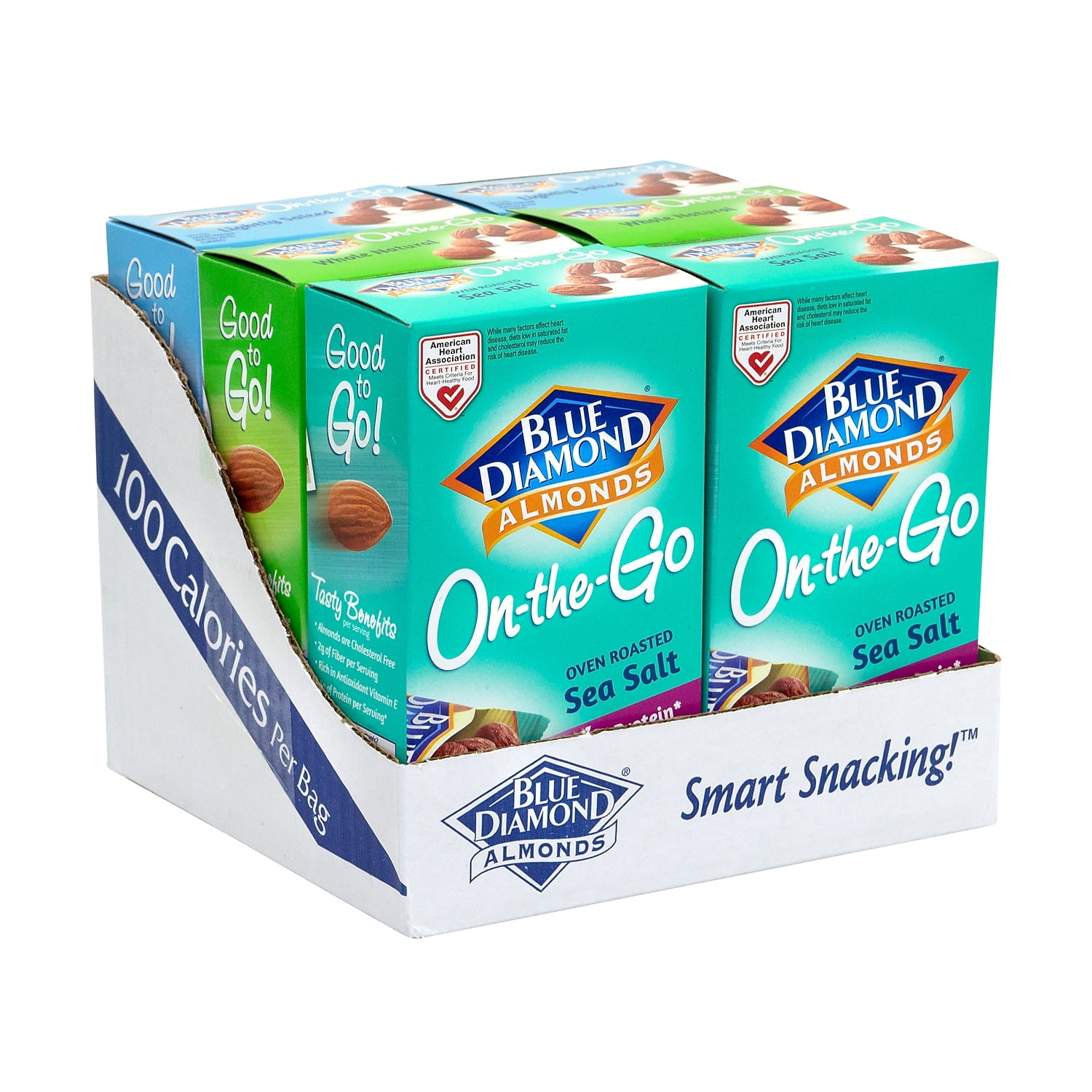 Blue Diamond GRR22000796 Almonds Variety Pack, Assorted Flavors, 0.6 oz ...