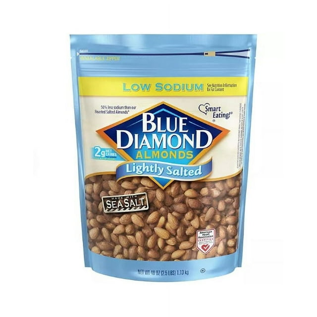 Blue Diamond Lightly Salted Whole Almonds (40 oz.) - Walmart.com