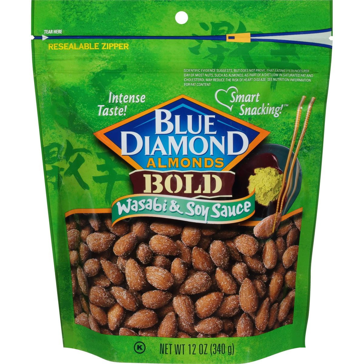 Blue Diamond Wasabi & Soy Sauce Almonds - 12oz - Pack of 2 - Walmart.com