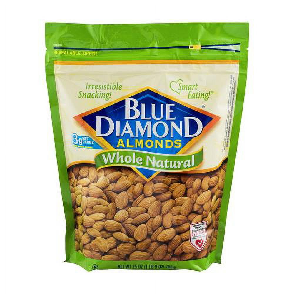 Blue Diamond Whole Natural Almonds - Walmart.com