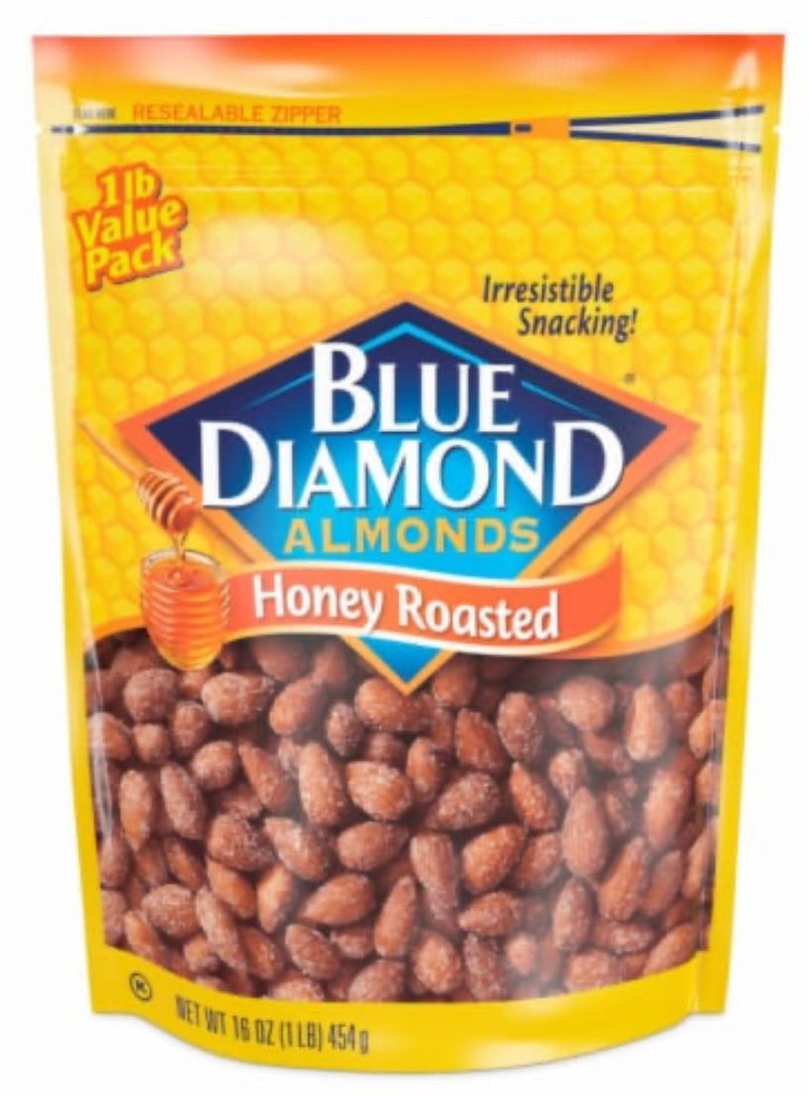 Blue Diamonds Almonds - Honey Roasted - 1.2 lbs - Walmart.com