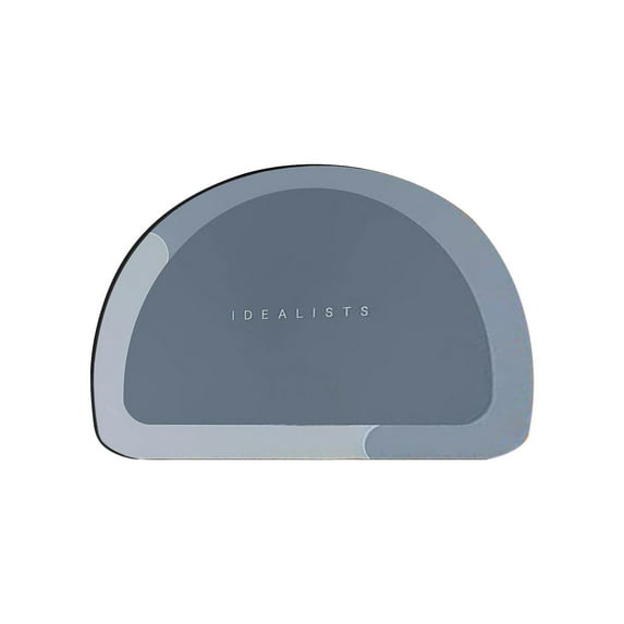 Blue Diatomite Bathroom Water Absorbent Floor Mats Bathroom Doorway Non ...