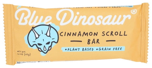 Blue Dinosaur Bar Snack Cinnamon Scroll 1.6 oz (Pack Of 12) - Walmart.com