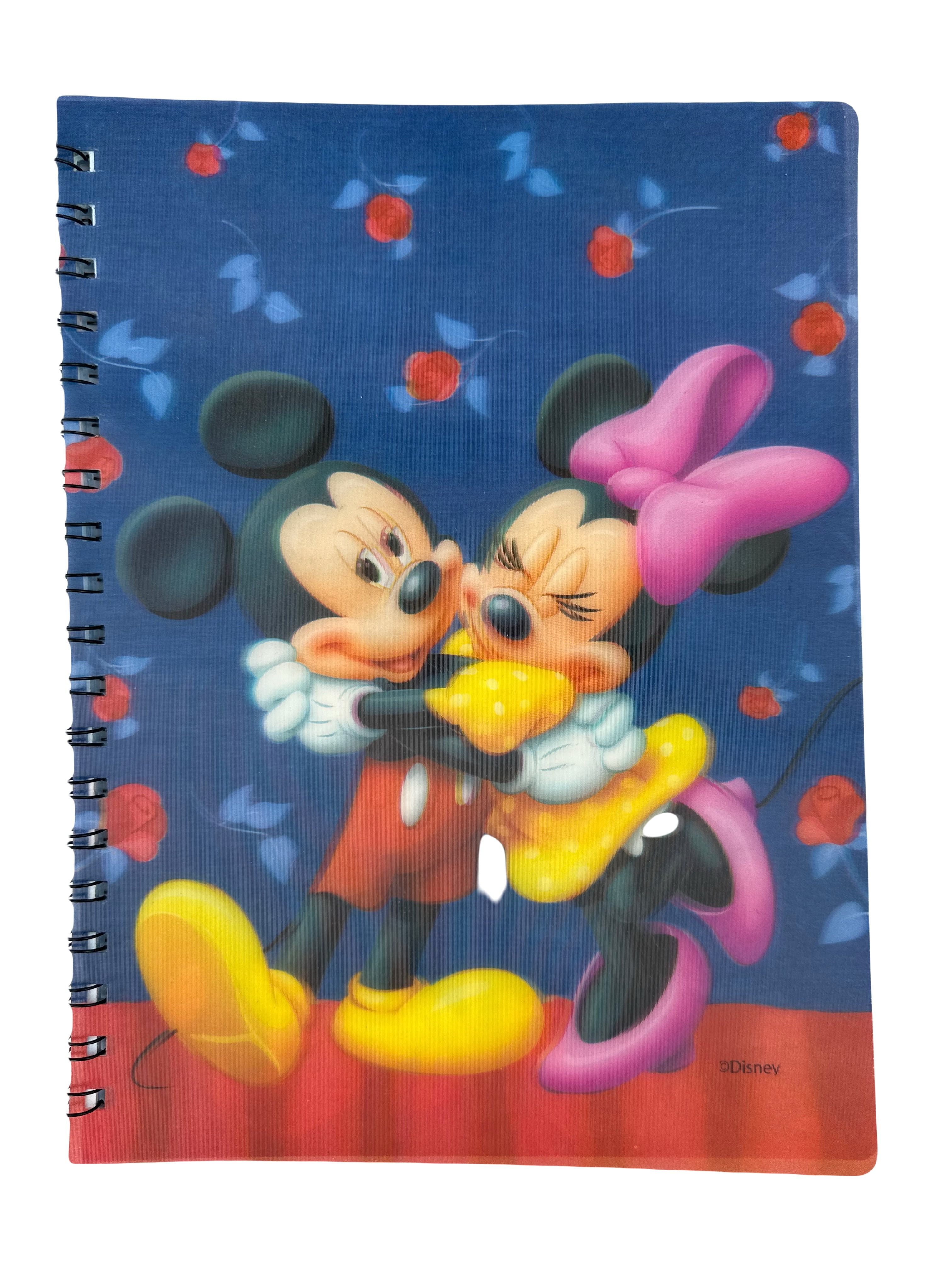 Blue Disney Mickey And Minnie Notebook - Mickey Minnie Mouse Spiral ...
