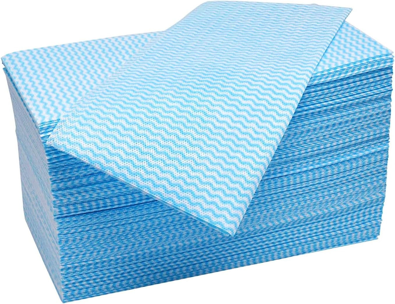 Blue Disposable Kitchen Cleaning Towel Heavy Duty Cleaning Rags ...