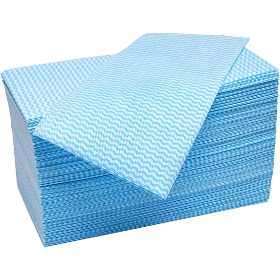 Blue Disposable Kitchen Cleaning Towel Heavy Duty Cleaning Rags ...